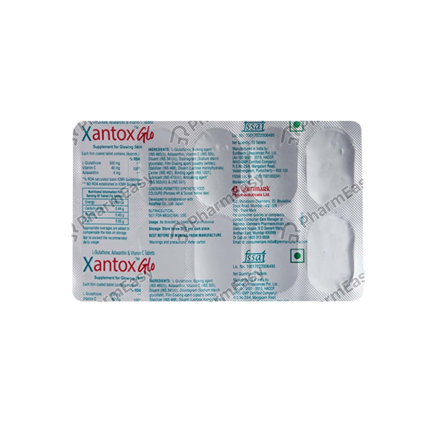 Buy Xantox Glo Tablet 10'S Online at Flat 18% OFF* | PharmEasy