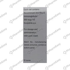 Buy Anti D 300 MCG/ML Injection (1) Online & Save Up to 24% at PharmEasy