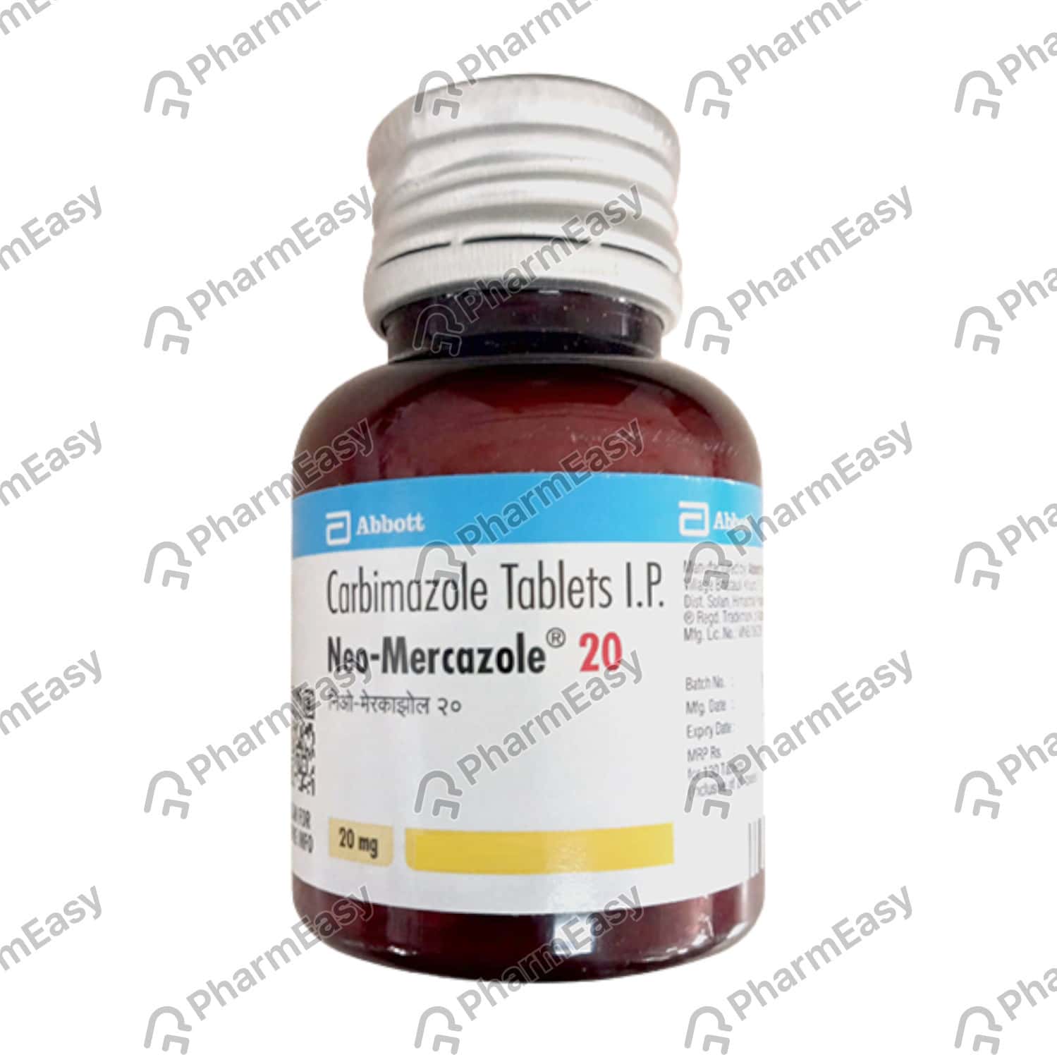 Neo Mercazole 20 MG Tablet (130): Uses, Side Effects, Price & Dosage ...
