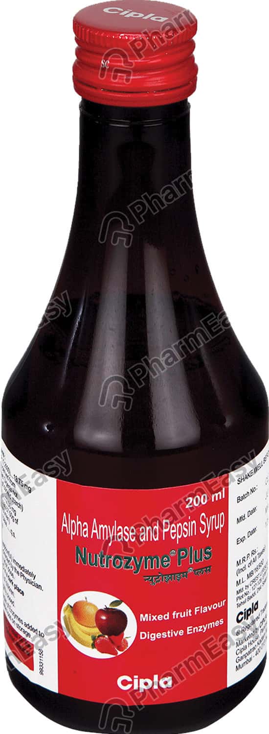 Nutrozyme Plus Mixed Fruit Flavour Bottle Of 200ml Syrup: Uses, Side ...