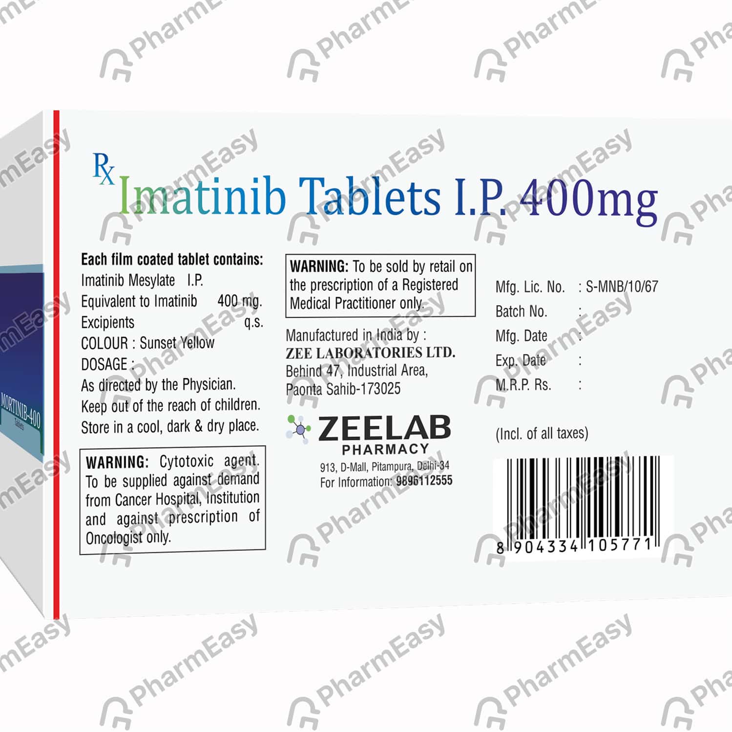 Buy Mortinib 400 MG Tablet (10) Online at Flat 15% OFF | PharmEasy