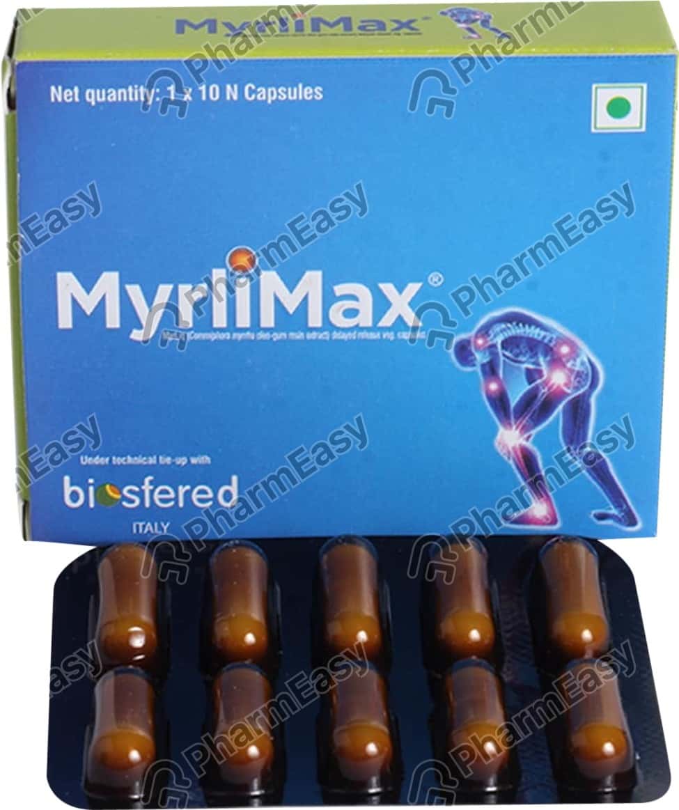 Buy MYRLIMAX STRIP OF 10 CAPSULES Online & Get Upto 60% OFF at PharmEasy