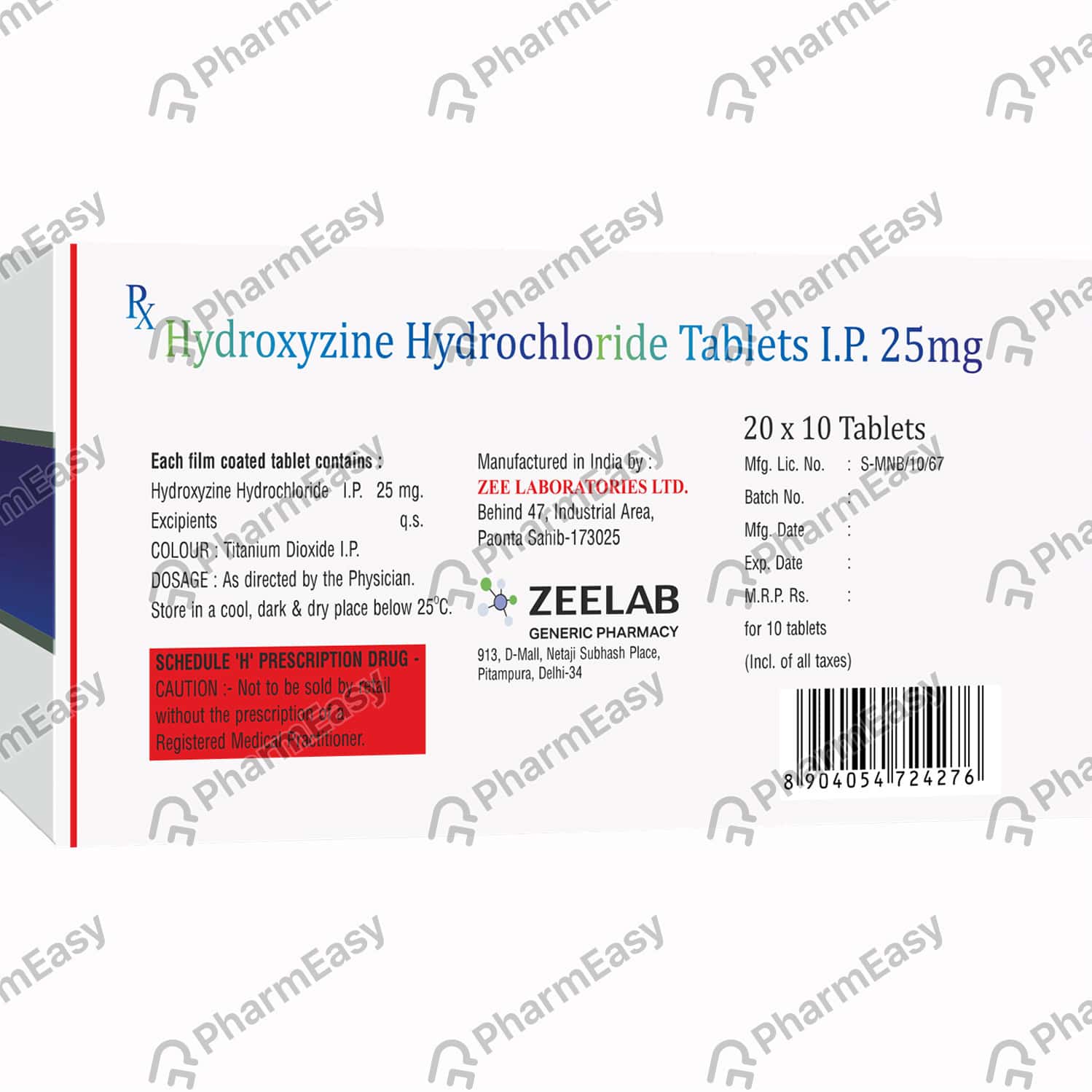 Buy Hydrogn 25 MG Tablet (10) Online at Flat 15% OFF | PharmEasy