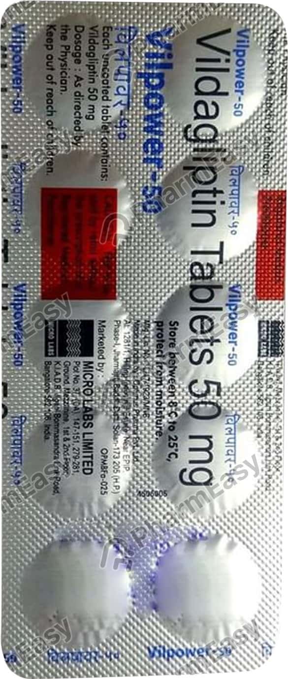 Vilpower 50 MG Tablet (10): Uses, Side Effects, Price & Dosage | PharmEasy