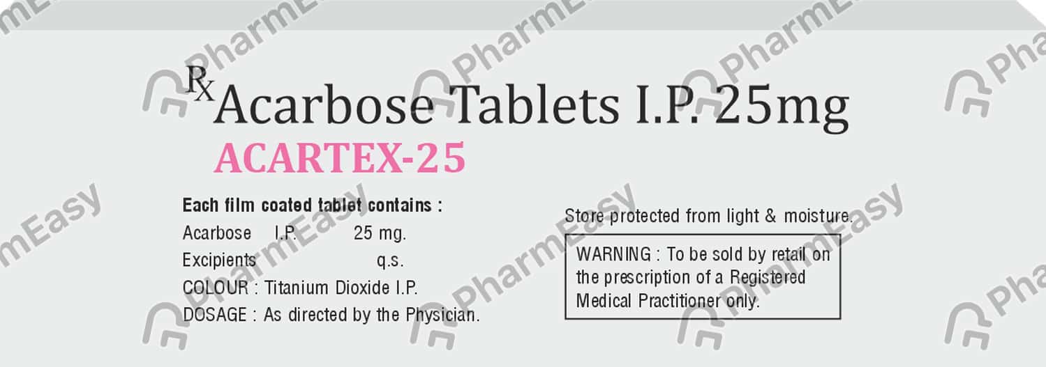 Acartex 25 MG Tablet (10): Uses, Side Effects, Price & Dosage | PharmEasy