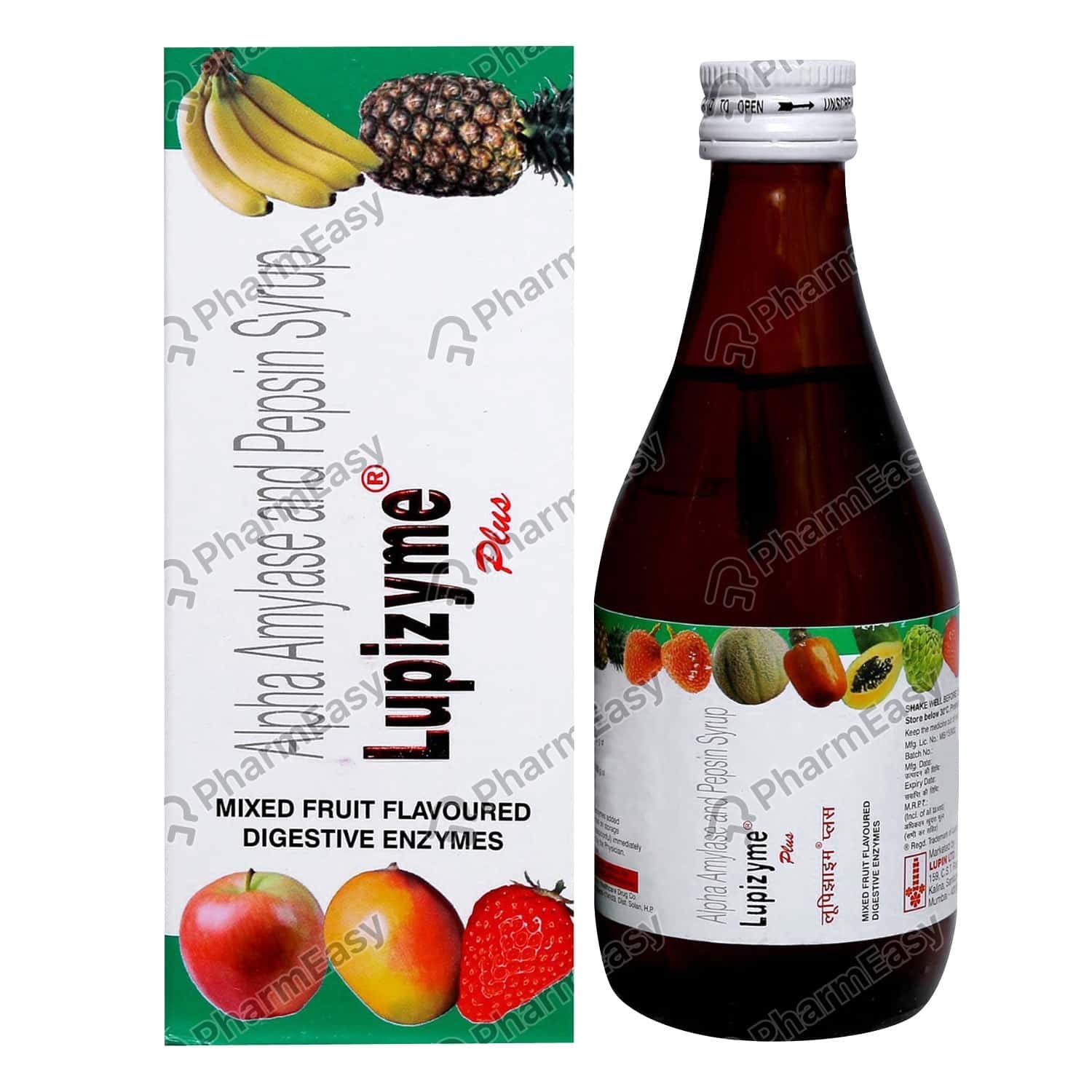 Buy Lupizyme Mixed Fruit Flavour Syrup 200ml Online at Flat 15% OFF ...