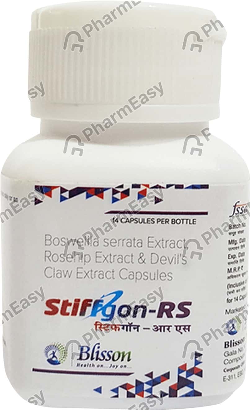 Buy Stiffgon Rs Bottle Of 14 Capsules Online at Flat 15% OFF | PharmEasy