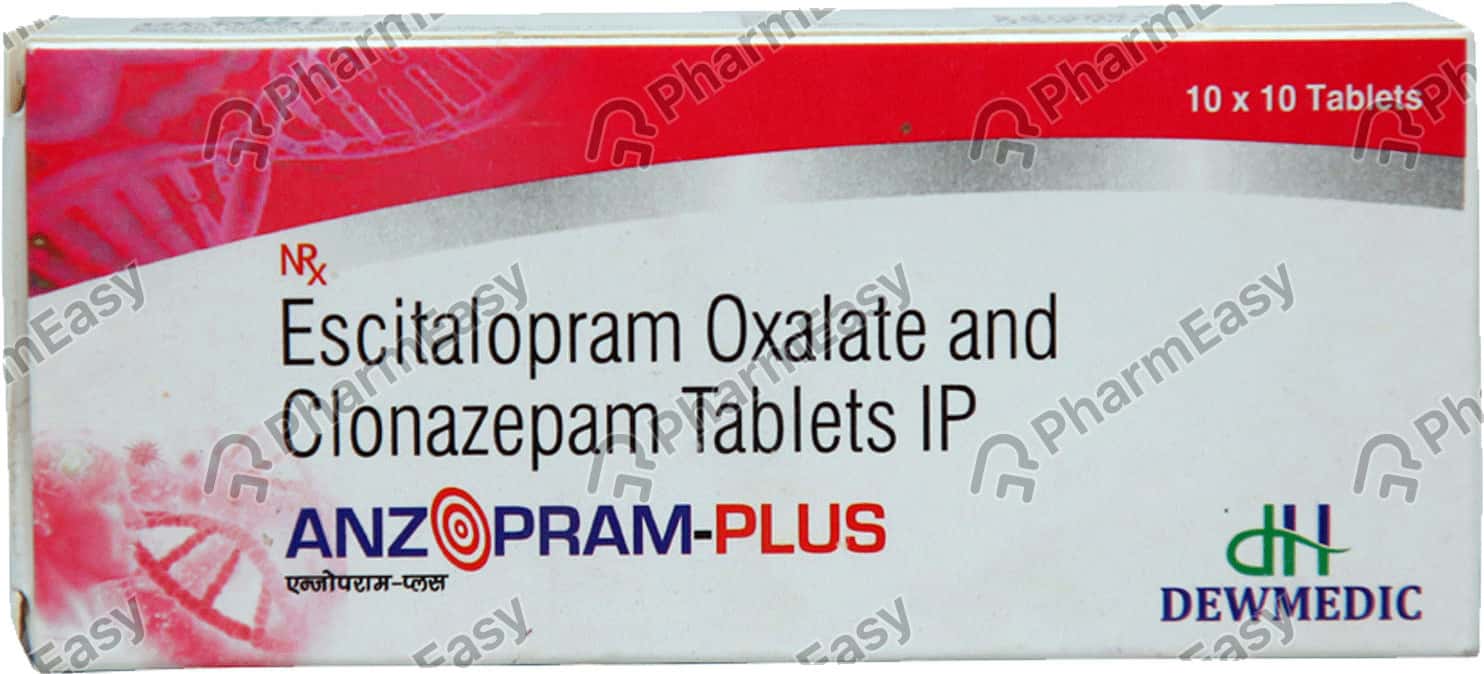 Buy Anzopram Plus Strip Of 10 Tablets Online & Save Up to 24% at PharmEasy