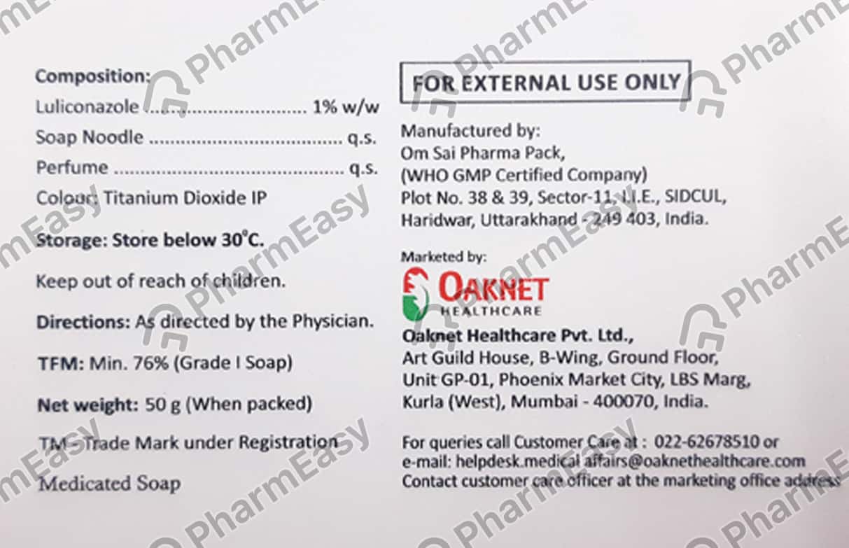 Lulilok 1 %W/W Soap (50): Uses, Side Effects, Price & Dosage | PharmEasy
