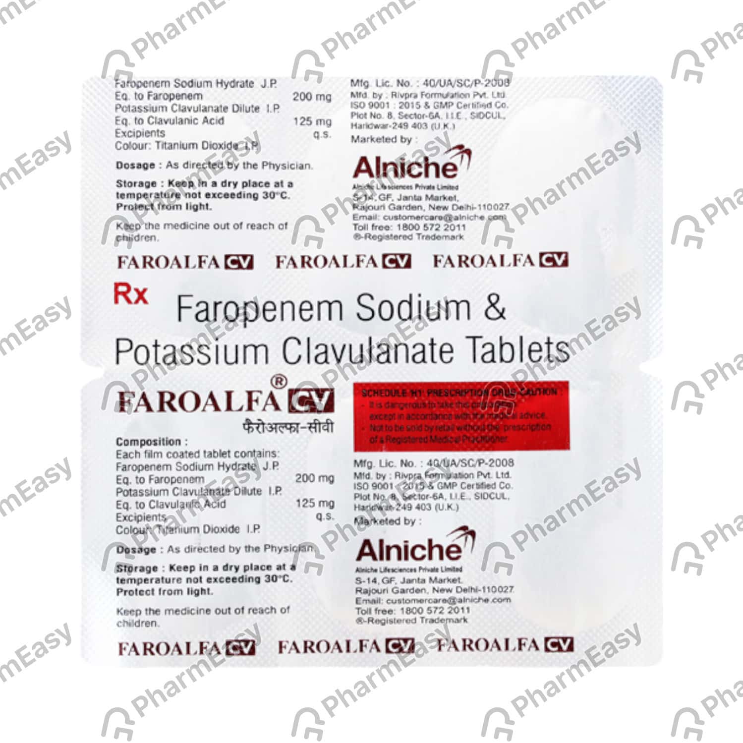Buy Faroalfa Cv Strip Of 6 Tablets Online & Save Up to 24% at PharmEasy