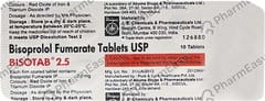 Bisotab 2.5 MG Tablet (10): Uses, Side Effects, Price & Dosage | PharmEasy