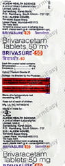 Brivasure 50 MG Tablet (10): Uses, Side Effects, Price & Dosage | PharmEasy