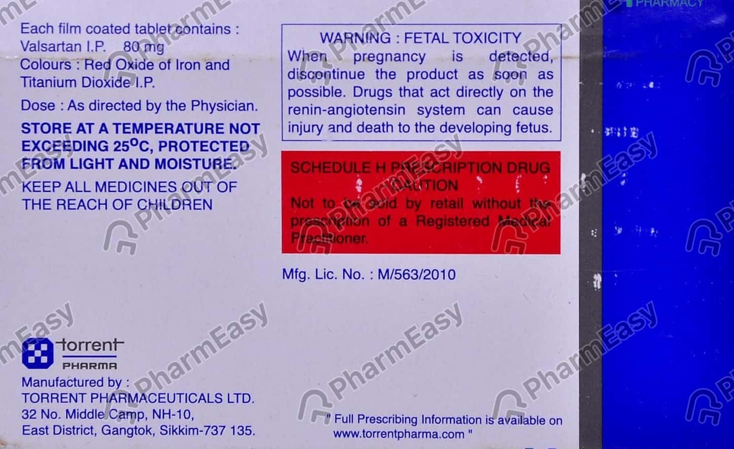 Valzaar 80 MG Tablet (15): Uses, Side Effects, Price & Dosage | PharmEasy