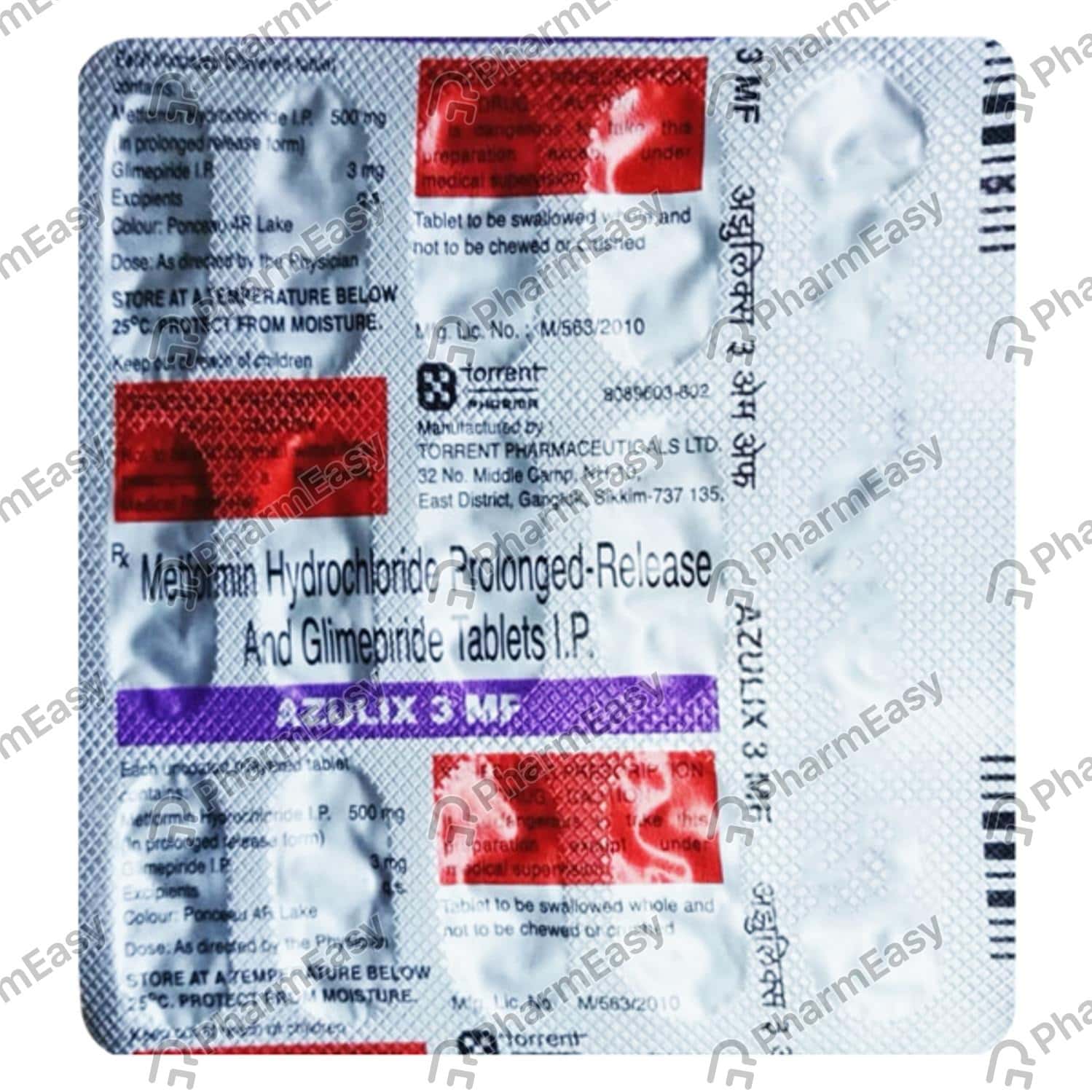 Azulix Mf 3mg Strip Of 15 Tablets: Uses, Side Effects, Price & Dosage ...