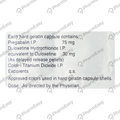 Pregeb D 75/30mg Strip Of 10 Capsules: Uses, Side Effects, Price ...