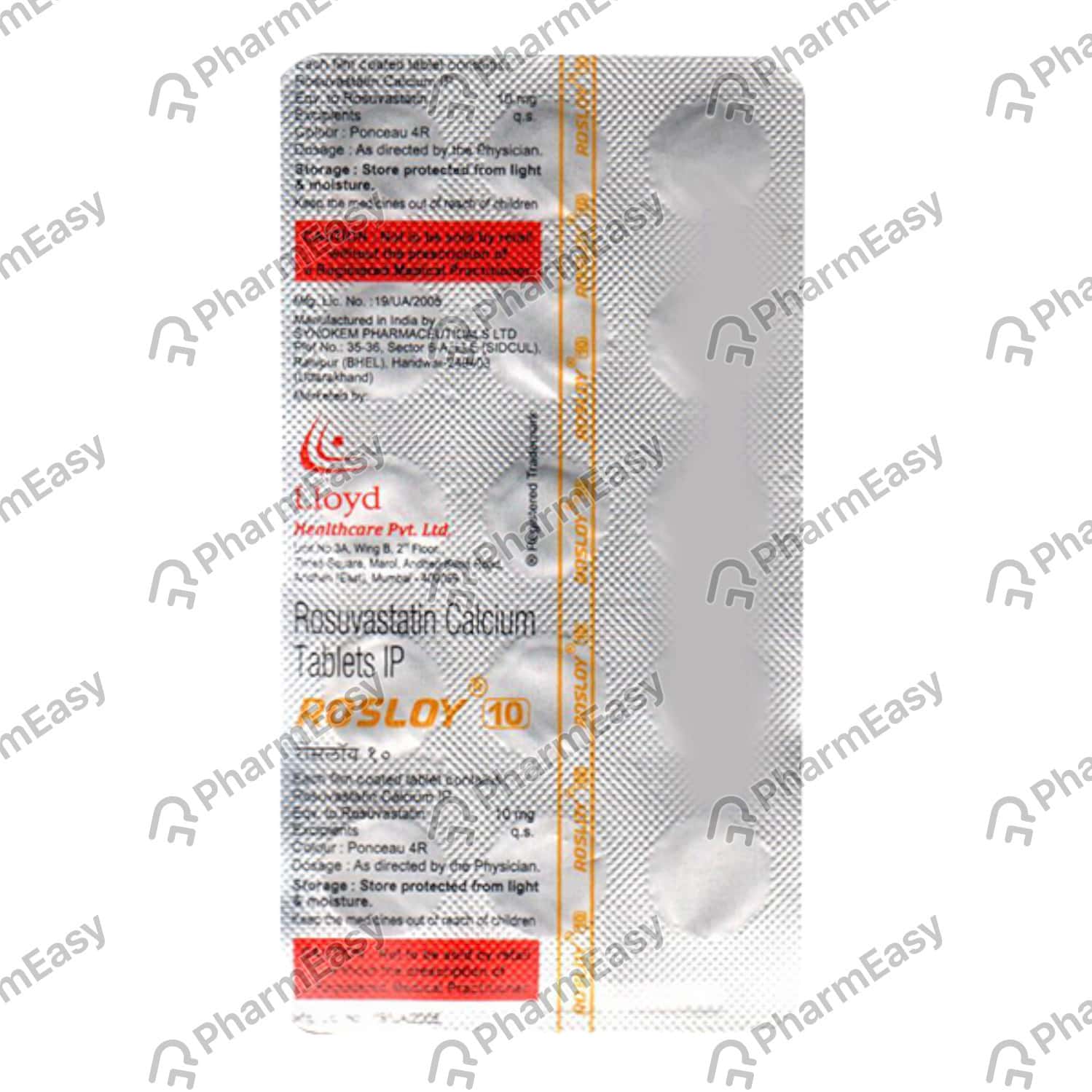 Rosloy 10 MG Tablet (15): Uses, Side Effects, Price & Dosage | PharmEasy