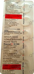 Daparyl V 10/100mg Strip Of 10 Tablets: Uses, Side Effects, Price ...