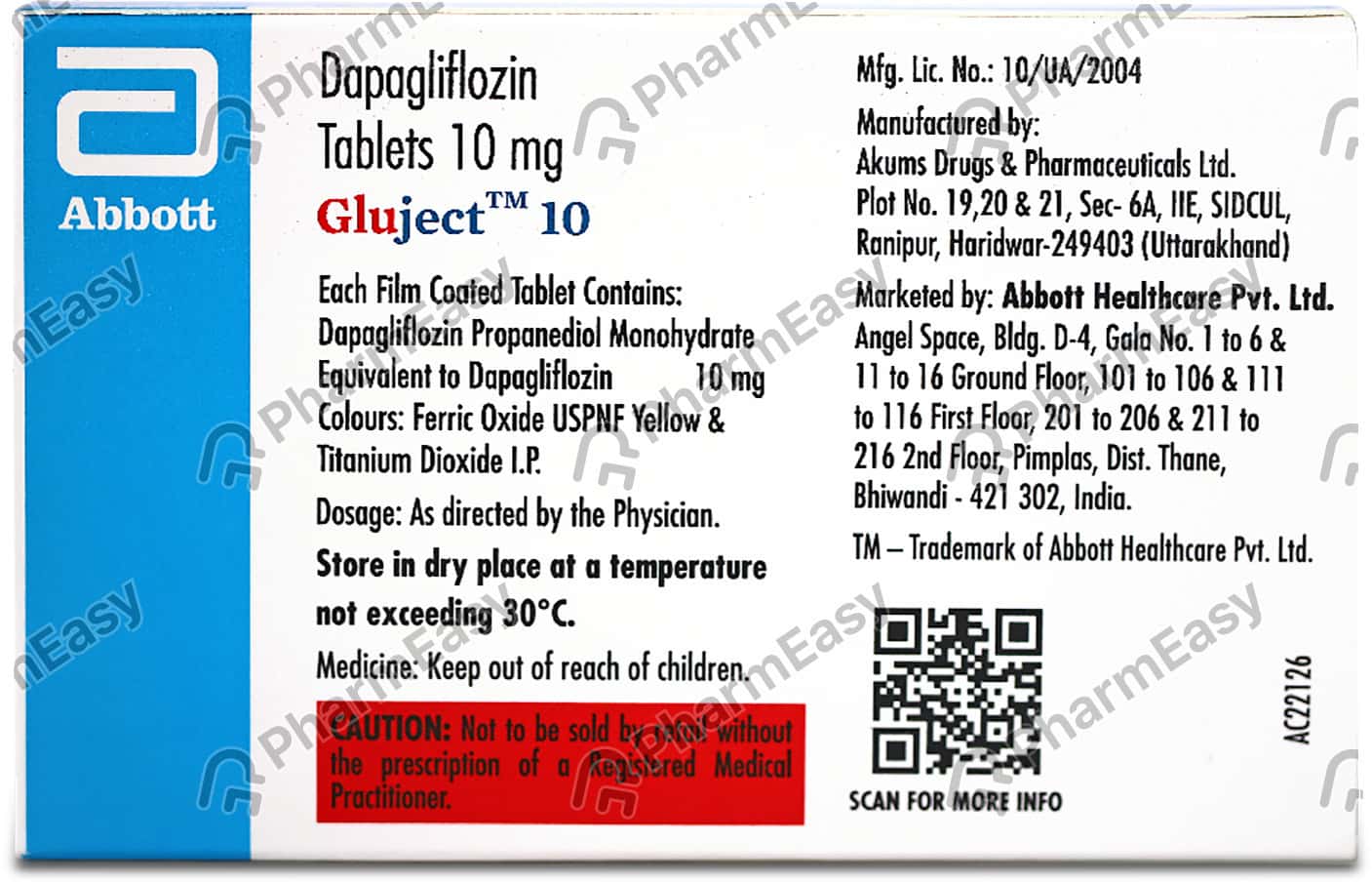 Buy Gluject 10 MG Tablet (15) Online at Flat 15% OFF | PharmEasy