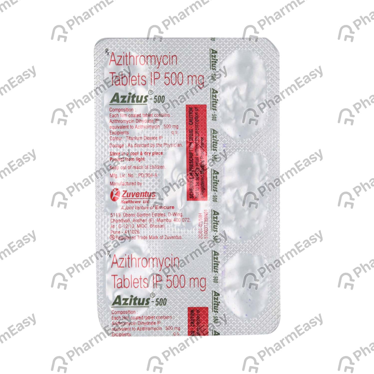 Azitus 500 MG Tablet (5): Uses, Side Effects, Price & Dosage | PharmEasy