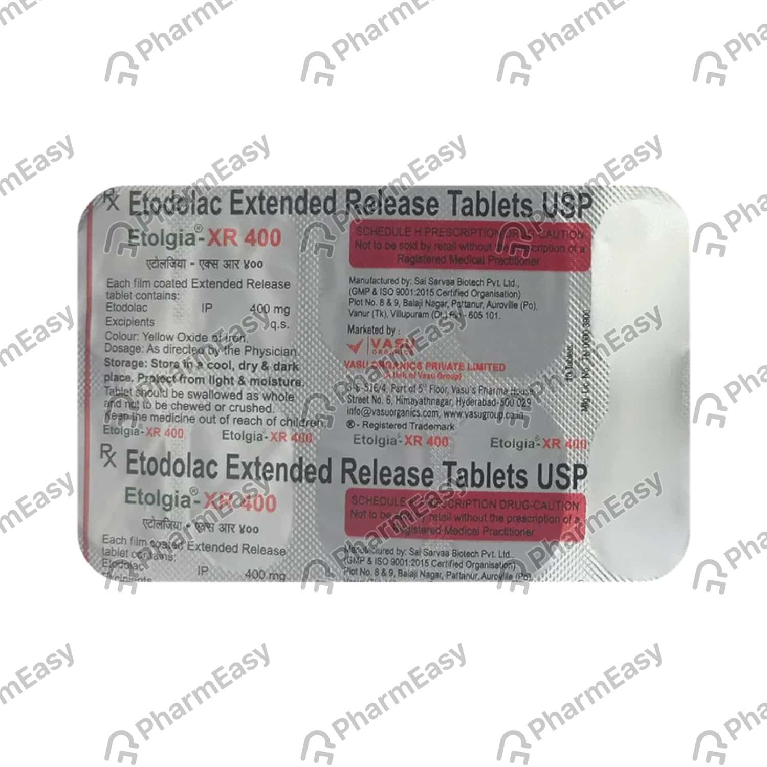 Etolgia Xr 400 MG Tablet (10): Uses, Side Effects, Price & Dosage ...