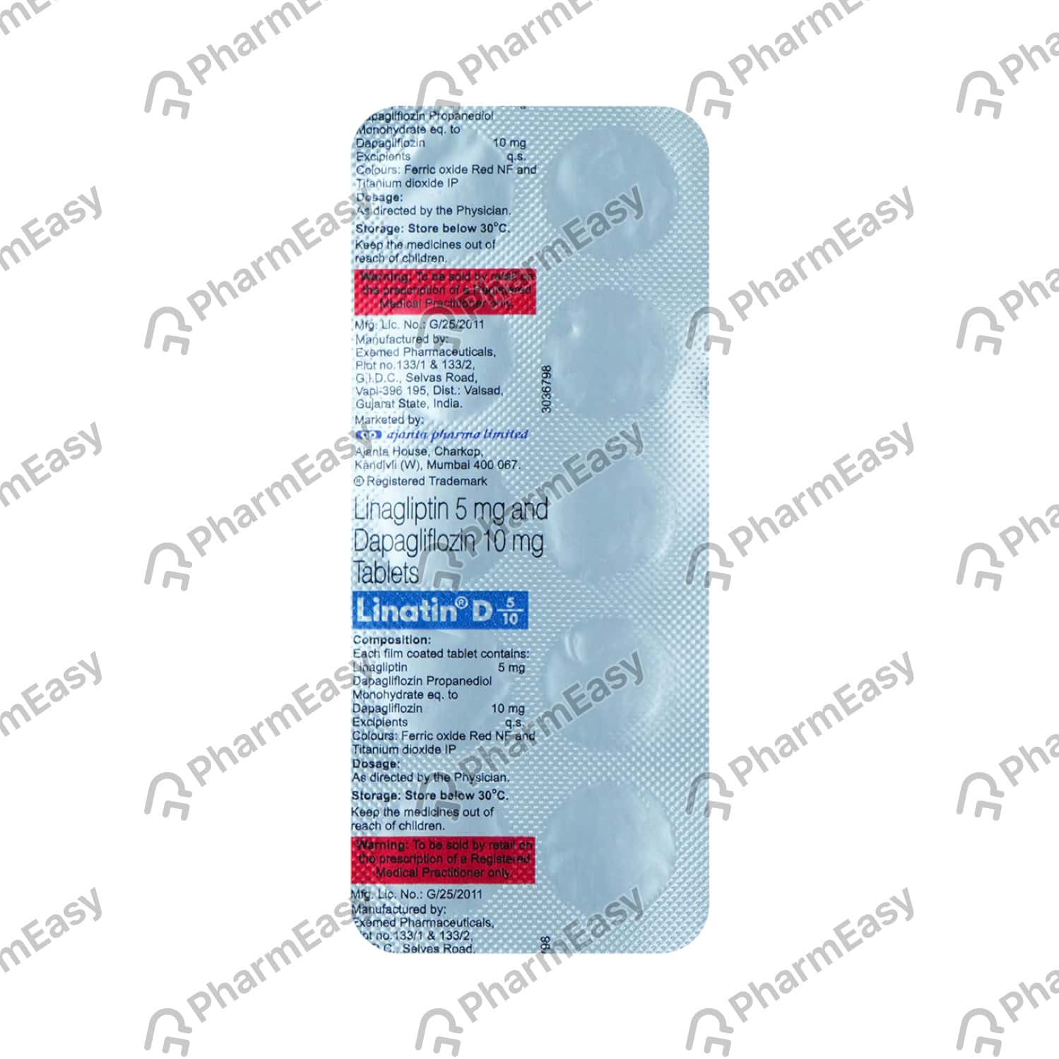 Linatin D 5/10mg Strip Of 10 Tablets: Uses, Side Effects, Price ...