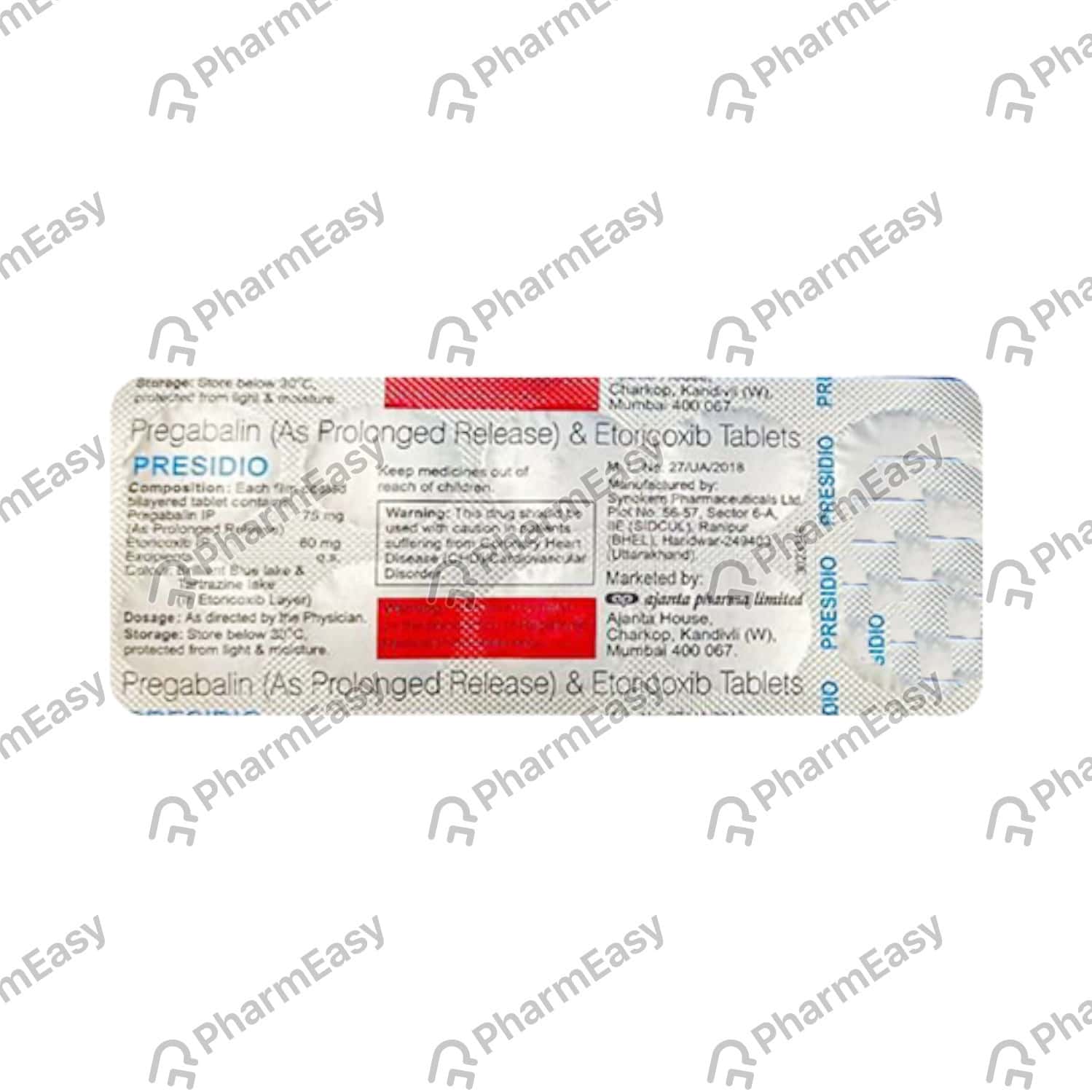 Presidio Strip Of 10 Tablets: Uses, Side Effects, Price & Dosage ...