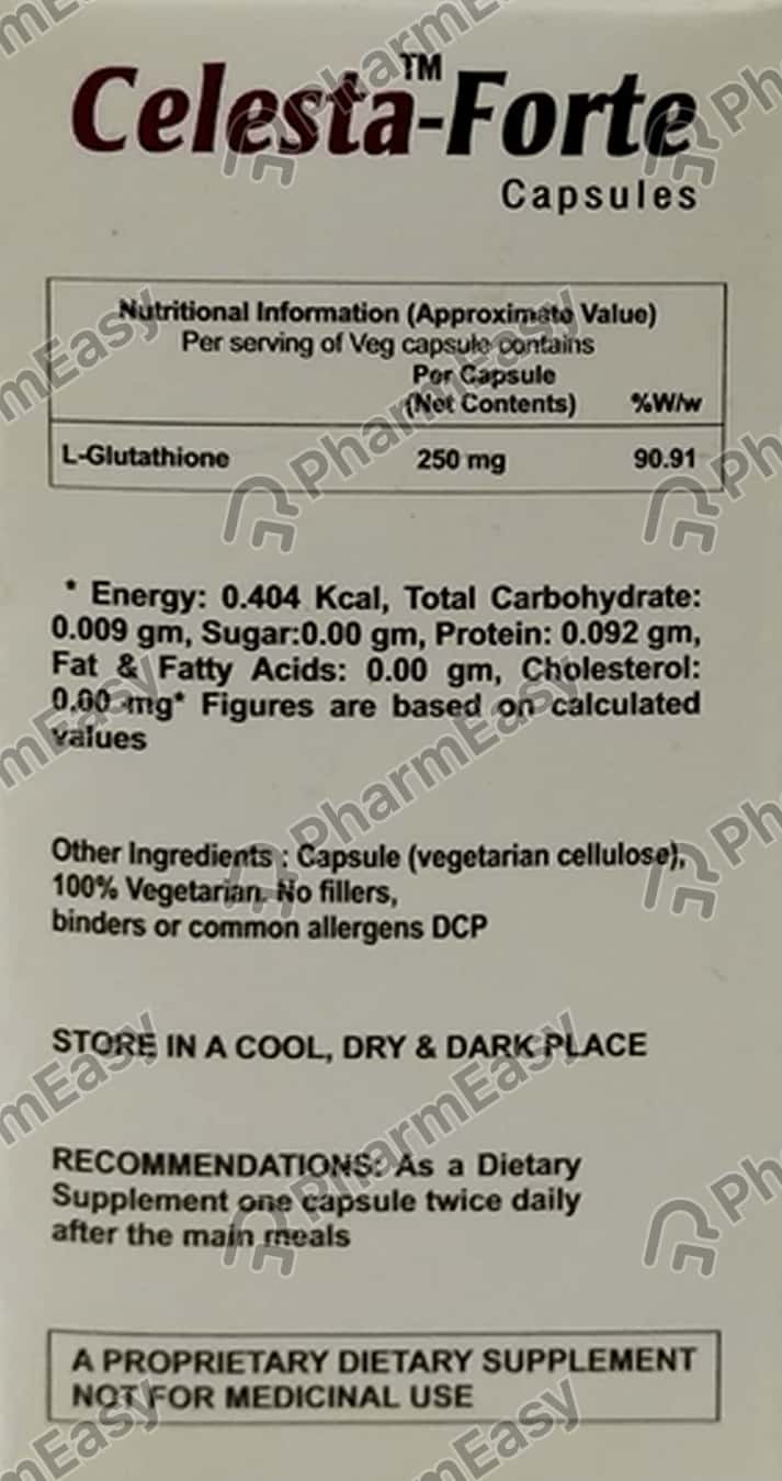 Buy Celesta Forte 250 MG Capsule (15) Online at Flat 15% OFF | PharmEasy