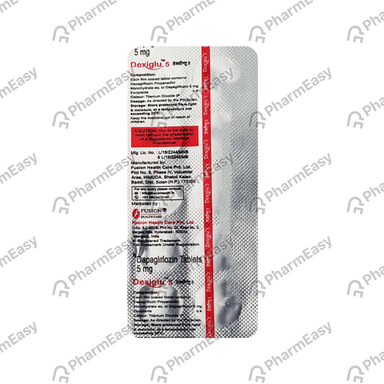Dexiglu 5 MG Tablet (10): Uses, Side Effects, Price & Dosage | PharmEasy