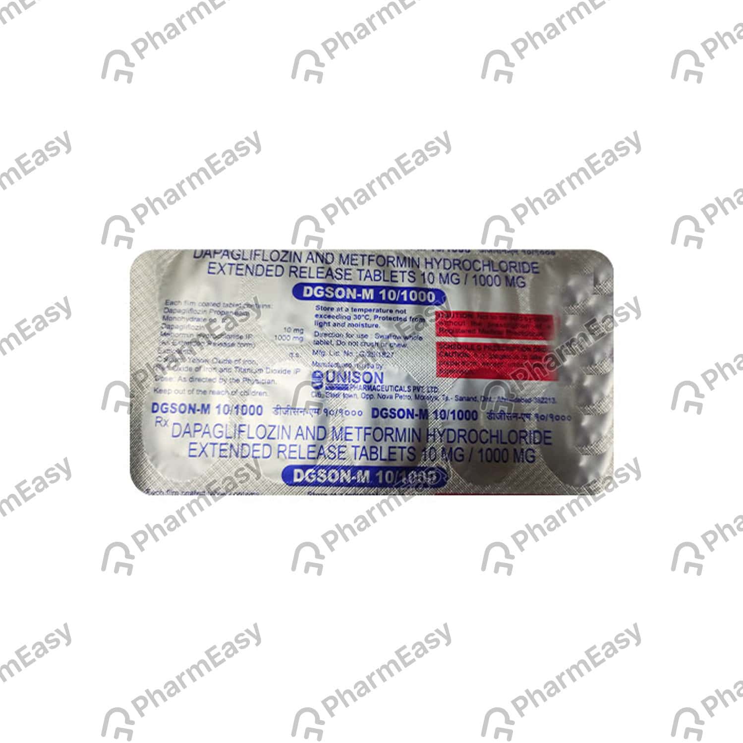 Dgson M 10/1000mg Strip Of 10 Tablets: Uses, Side Effects, Price ...