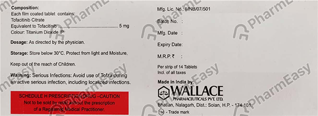 Buy Tofza 5 MG Tablet (10) Online at Flat 15% OFF | PharmEasy
