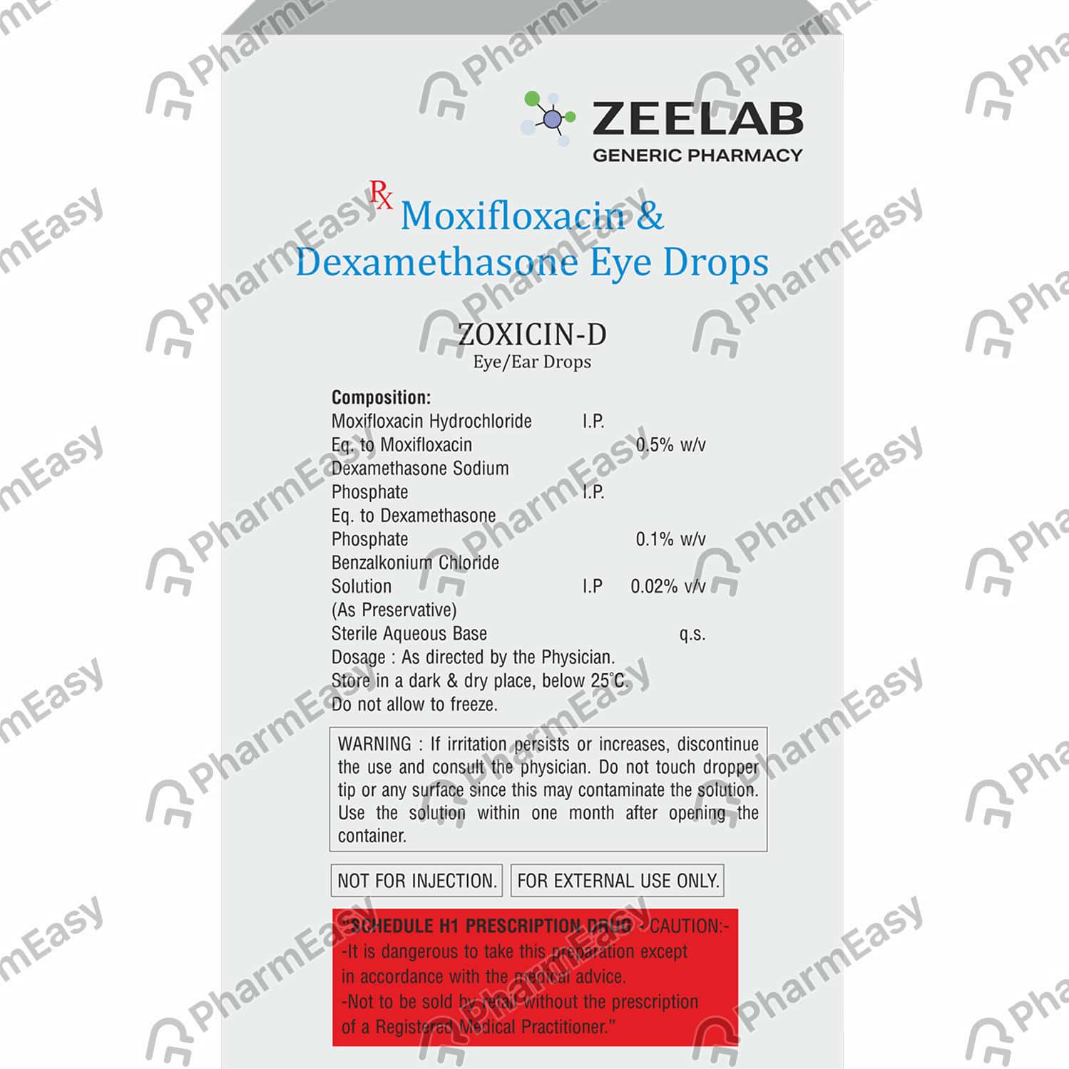 Buy Zoxicin D Bottle Of 5ml Eye/Ear Drops Online at Flat 15% OFF ...