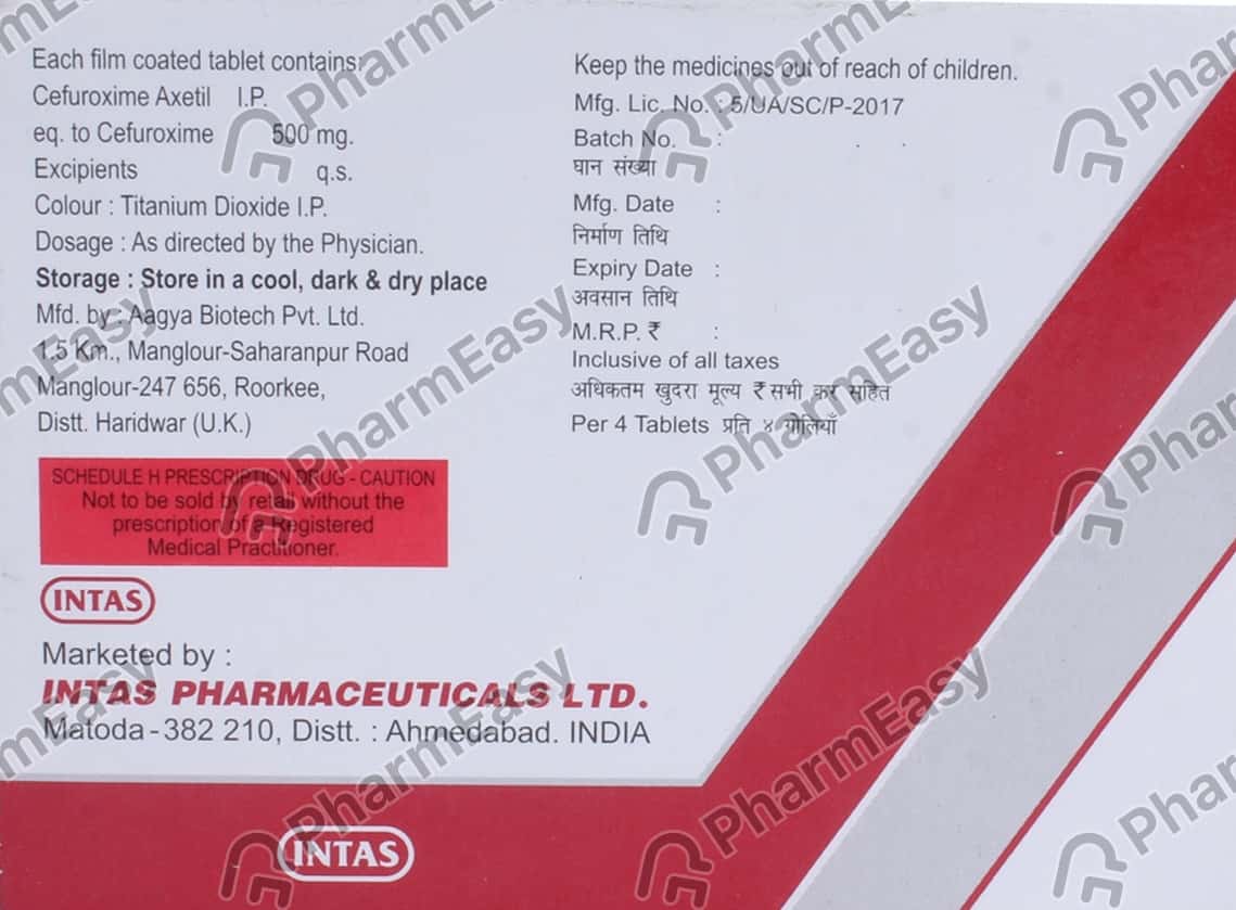 Ceroxitum 500 MG Tablet (10): Uses, Side Effects, Price & Dosage ...