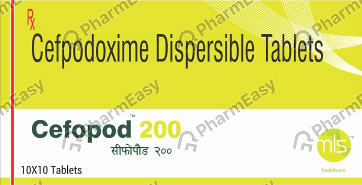 Cefopod 200 MG Tablet (10): Uses, Side Effects, Price & Dosage | PharmEasy
