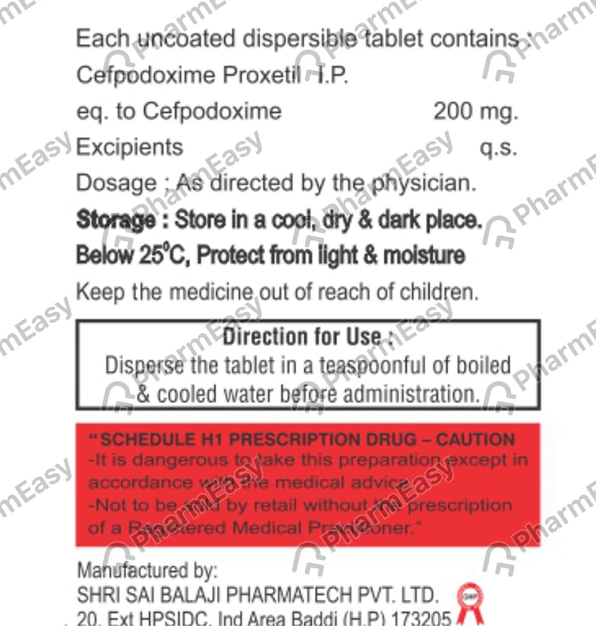 Cefopod 200 MG Tablet (10): Uses, Side Effects, Price & Dosage | PharmEasy