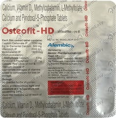 Osteofit Hd Strip Of 15 Tablets: Uses, Side Effects, Price & Dosage ...