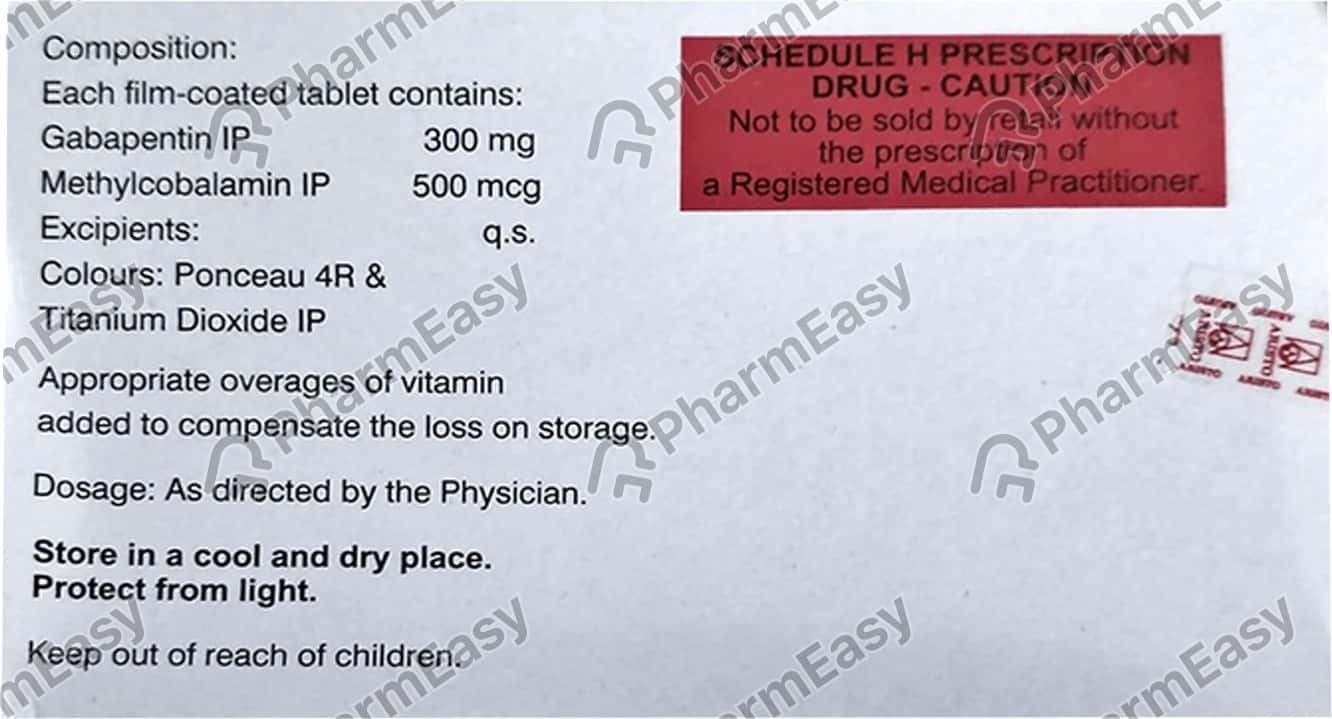 Gabaneuron 300mg/500mcg Strip Of 15 Tablets: Uses, Side Effects, Price ...