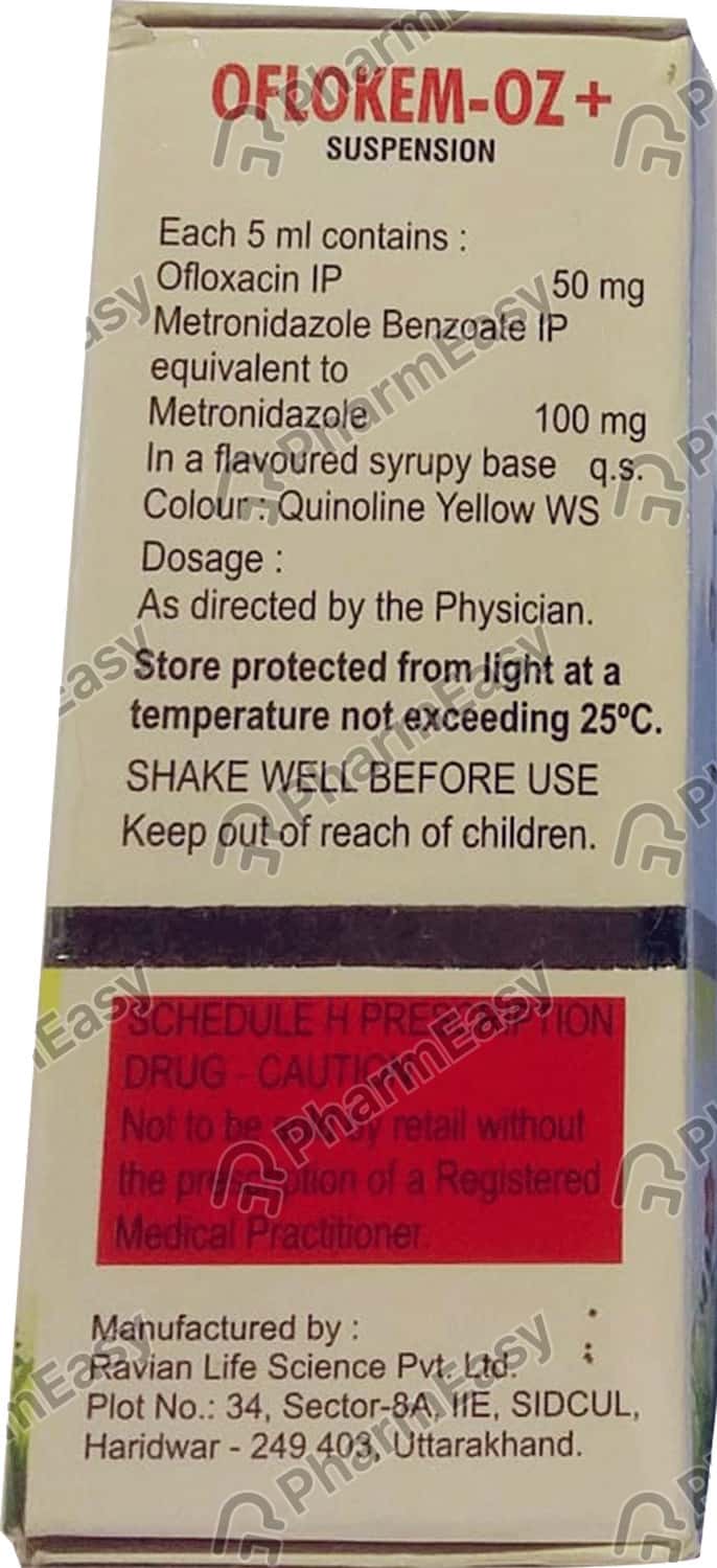 Oflokem Oz Plus Bottle Of 30ml Suspension: Uses, Side Effects, Price ...