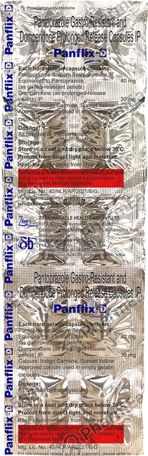 Panflix D Strip Of 10 Capsules: Uses, Side Effects, Price & Dosage ...
