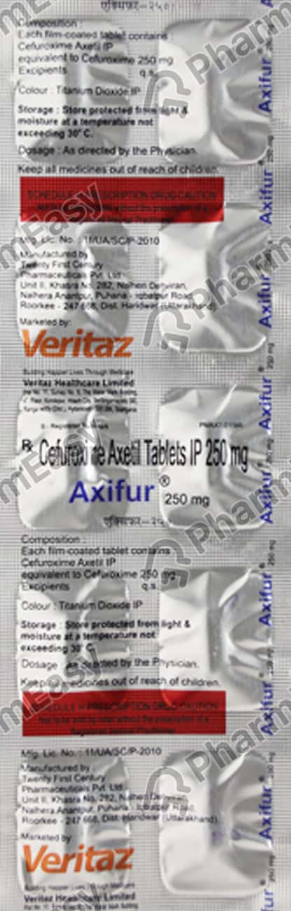 Axifur 250 MG Tablet (10): Uses, Side Effects, Price & Dosage | PharmEasy