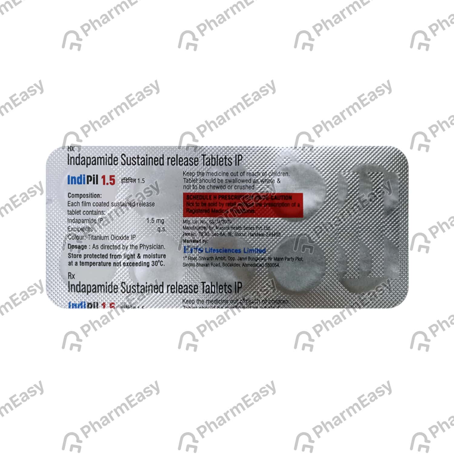 Indipil 1.5 MG Tablet (10): Uses, Side Effects, Price & Dosage | PharmEasy