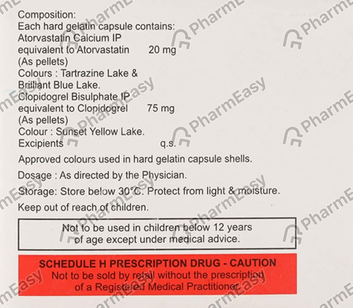 Atorfit Cv 20mg Strip Of 15 Capsules: Uses, Side Effects, Price ...
