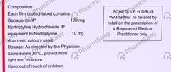 Gabaneuron Nt 100/10mg Strip Of 15 Tablets: Uses, Side Effects, Price ...