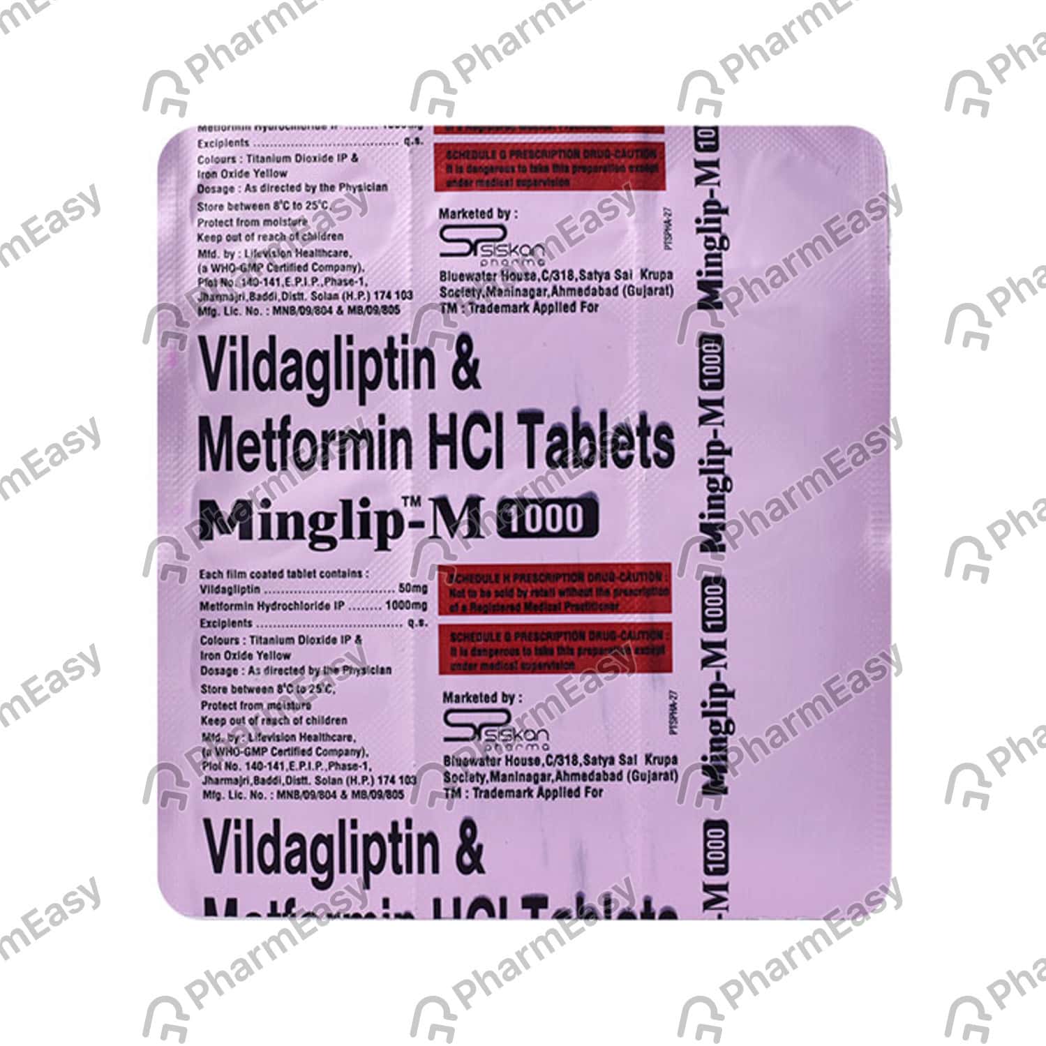 Minglip M 1000/50mg Strip Of 15 Tablets: Uses, Side Effects, Price ...