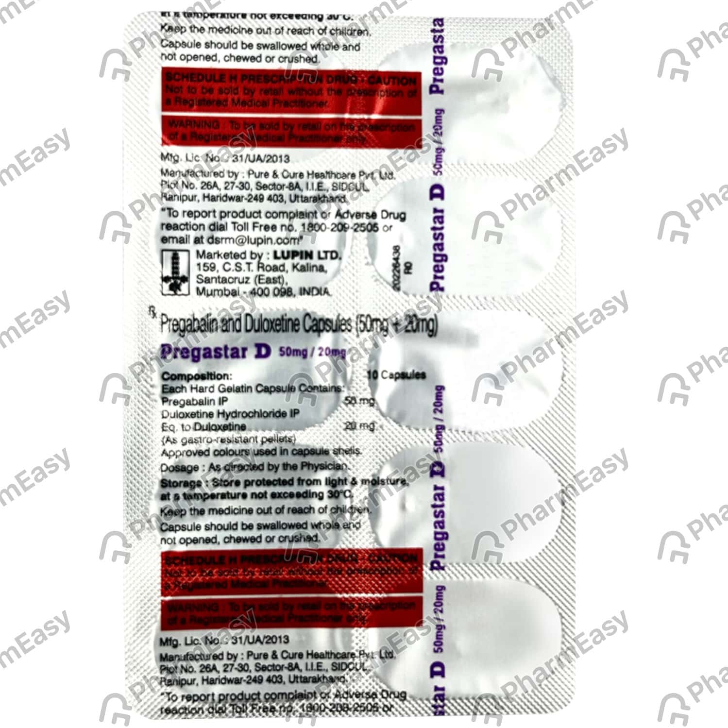 Buy Pregastar D 50/20mg Strip Of 10 Capsules Online at Flat 15% OFF ...