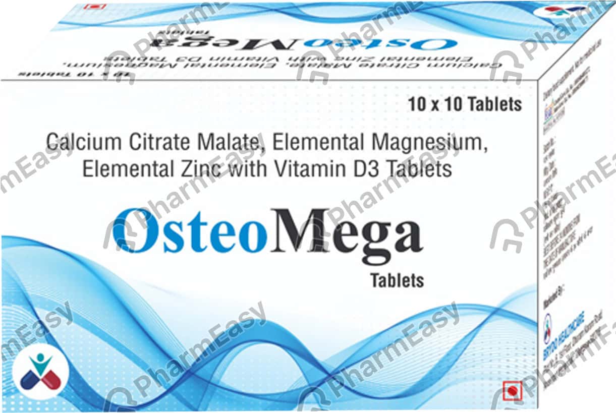 Buy Osteomega Strip Of 10 Tablets Online & Save Up to 24% at PharmEasy