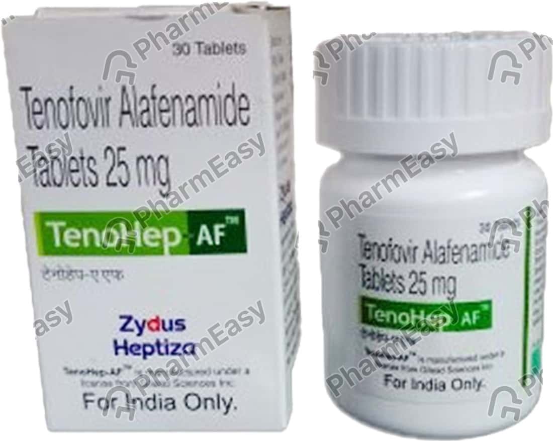 Tenohep Af 25 MG Tablet (30): Uses, Side Effects, Price & Dosage ...