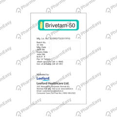 Brivetam 50 MG Tablet (14): Uses, Side Effects, Price & Dosage | PharmEasy