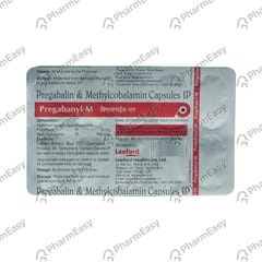 Pregabanyl M Strip Of 10 Capsules: Uses, Side Effects, Price & Dosage ...