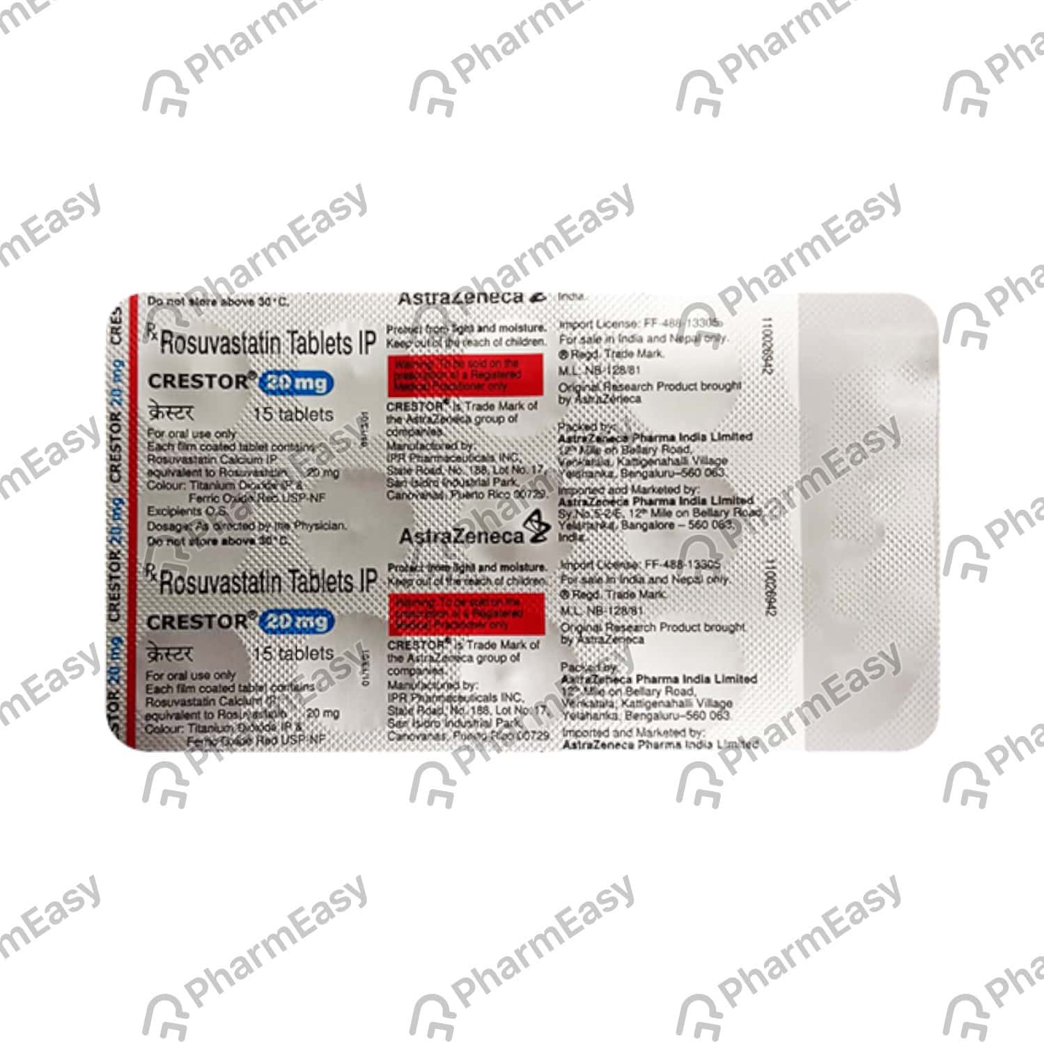 Buy Crestor 20 MG Tablet (15) Online at Flat 15% OFF | PharmEasy