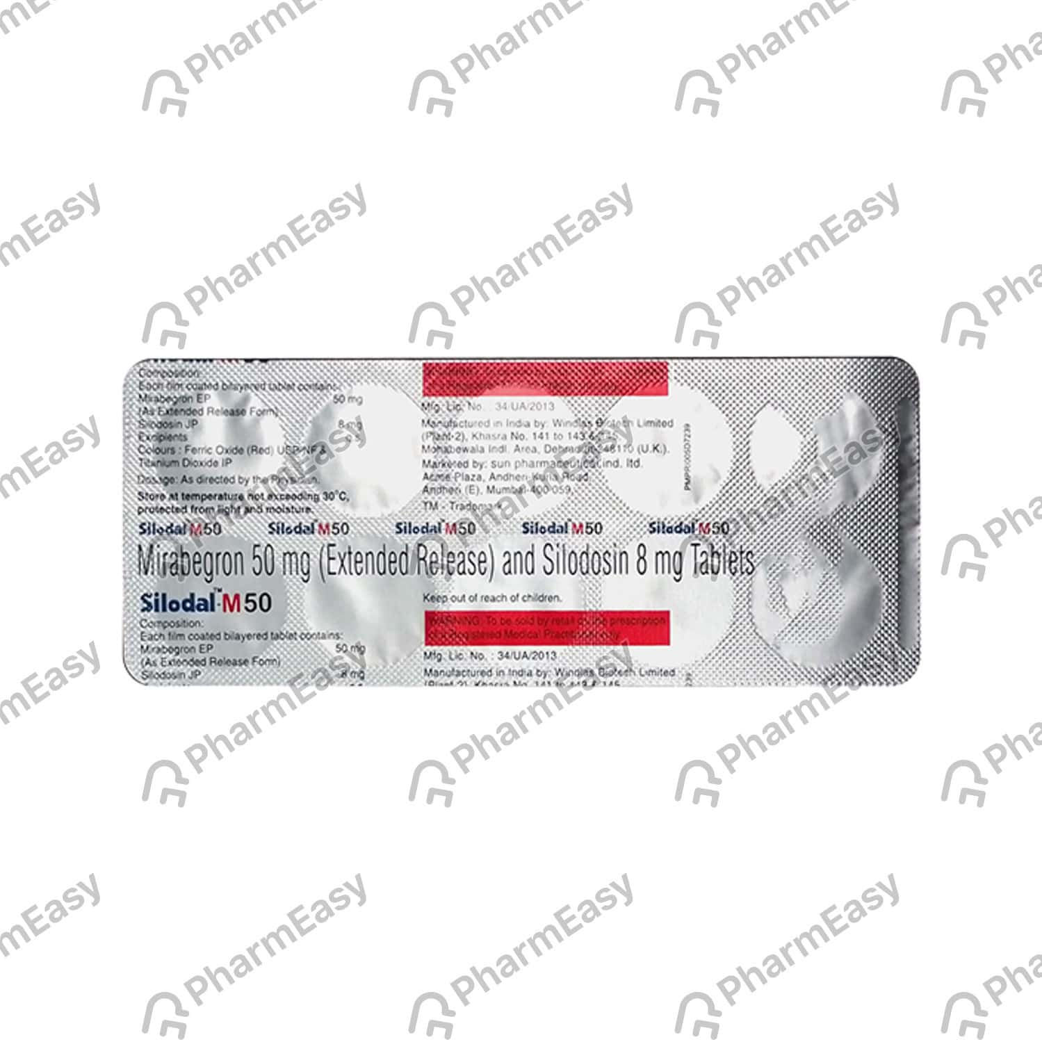 Silodal M 50mg Strip Of 10 Tablets: Uses, Side Effects, Price & Dosage ...